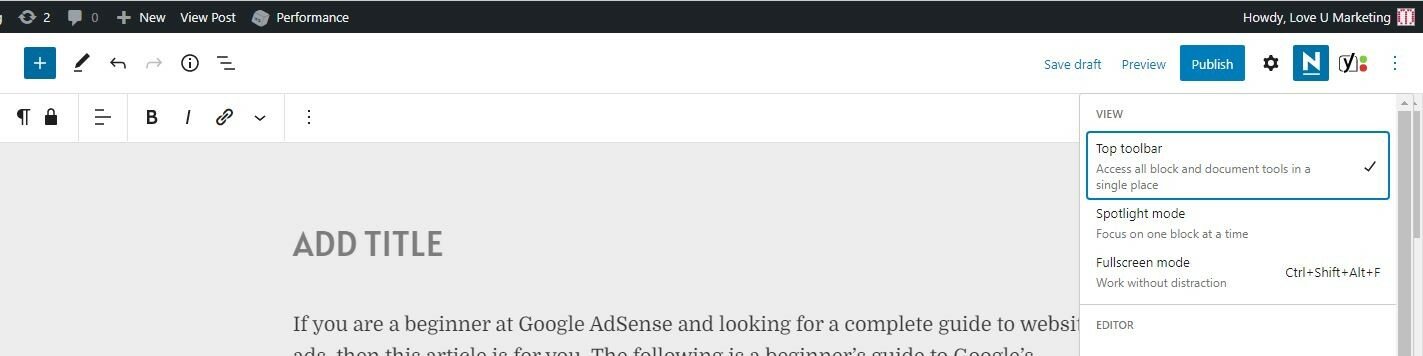 10 hidden but powerful tips & tricks to use Gutenberg effectively - LoveUMarketing